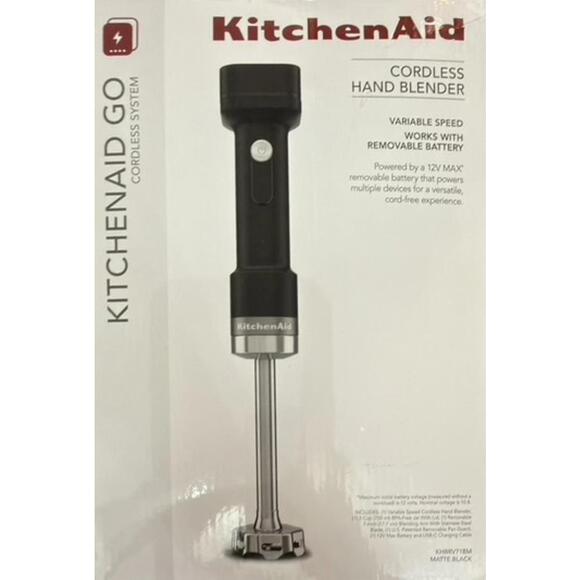 KitchenAid | Other | Kitchenaid Go Cordless Hand Blender With Variable ...